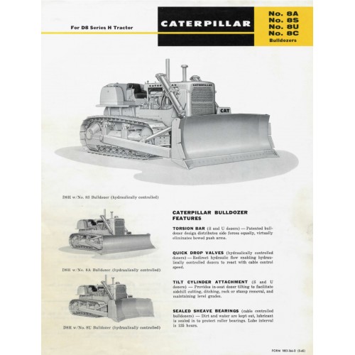 Caterpillar D8h Track Type Tractors Dozers