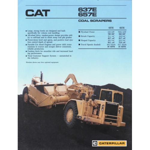 Caterpillar 657E Scrapers